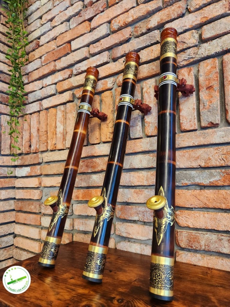 Điếu cày trúc bọc đồng trạm năm mắt N05 - Thuốc Lào Điếu Cày Phú Gia