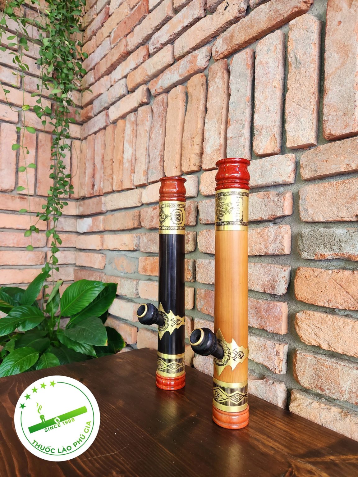 Điếu cày rút trúc giá rẻ trúc bọc đồng - Điếu cày Phú Gia