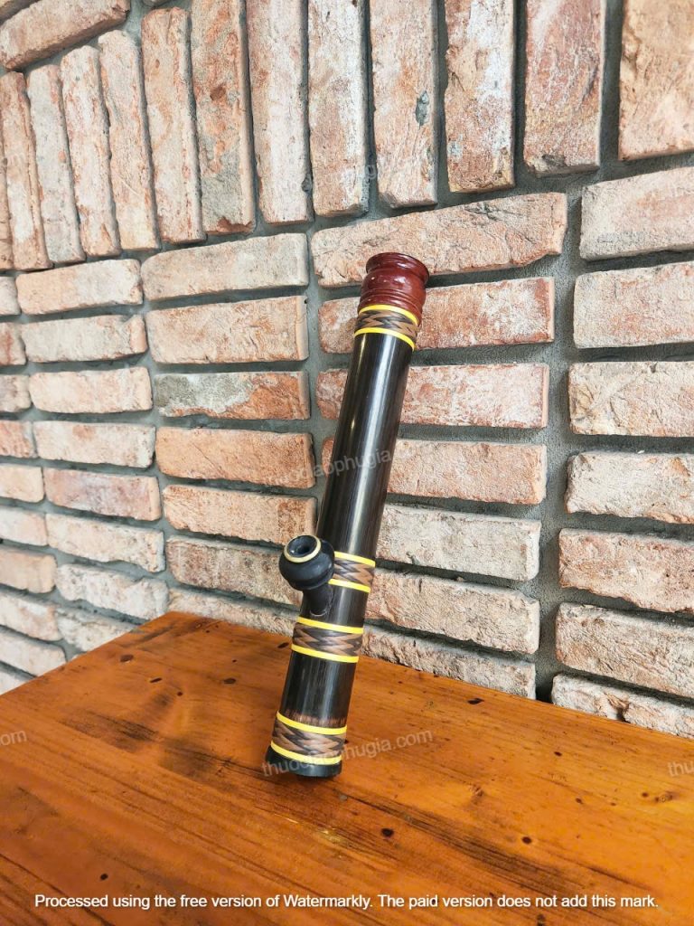 Điếu cày trúc mini rút bọc mây MNT02